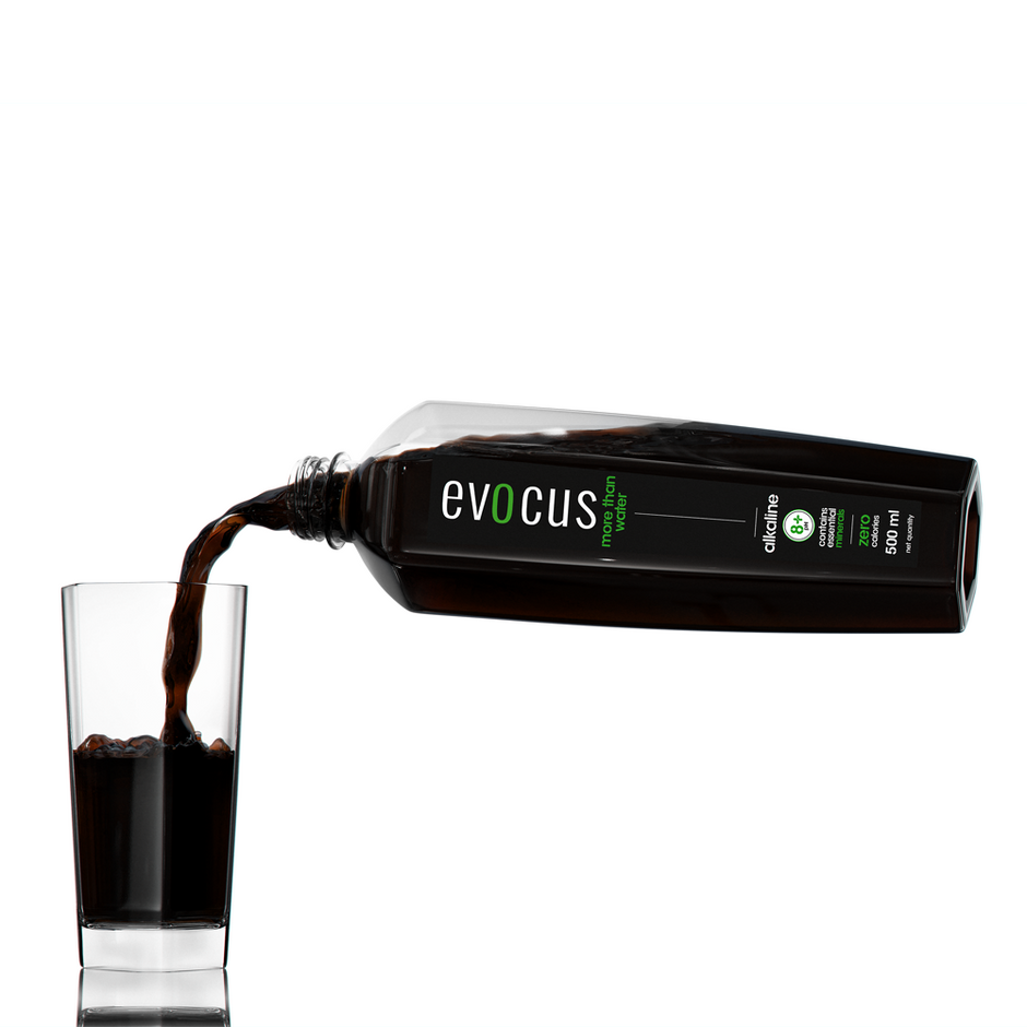 Evocus Black Alkaline Drink Online | 8+ pH with Natural Minerals