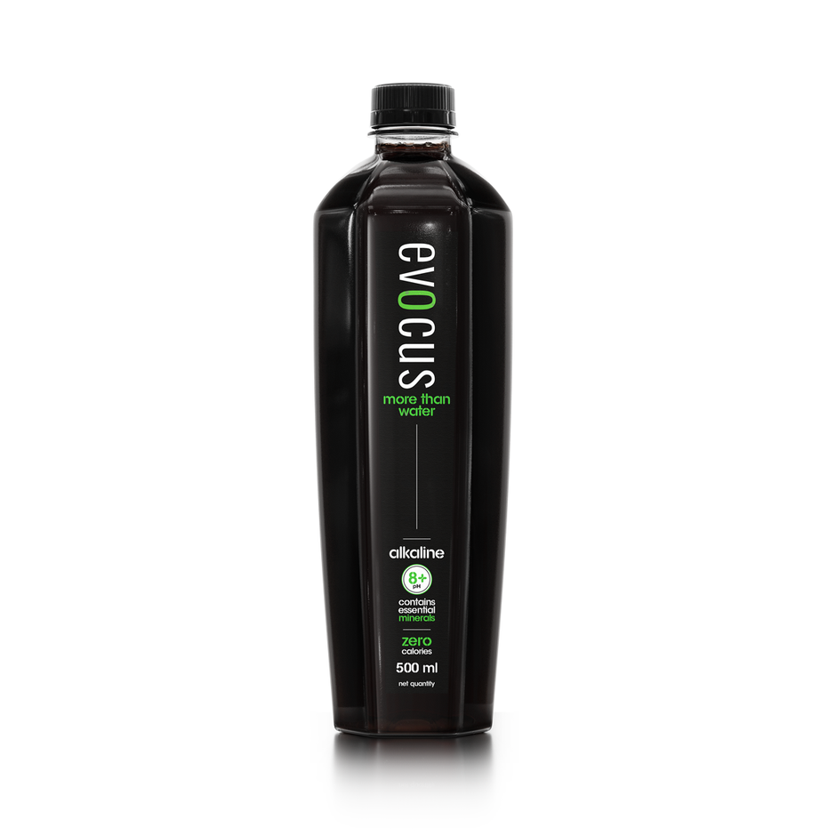 Evocus Black Alkaline Drink Online | 8+ pH with Natural Minerals