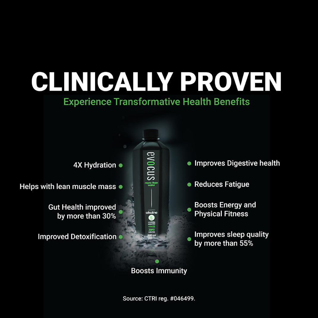 Evocus Black Alkaline Drink Online | 8+ pH with Natural Minerals
