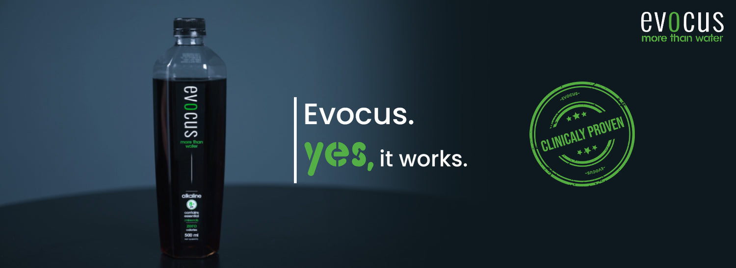 Evocus Black Alkaline Drink Online | 8+ pH with Natural Minerals